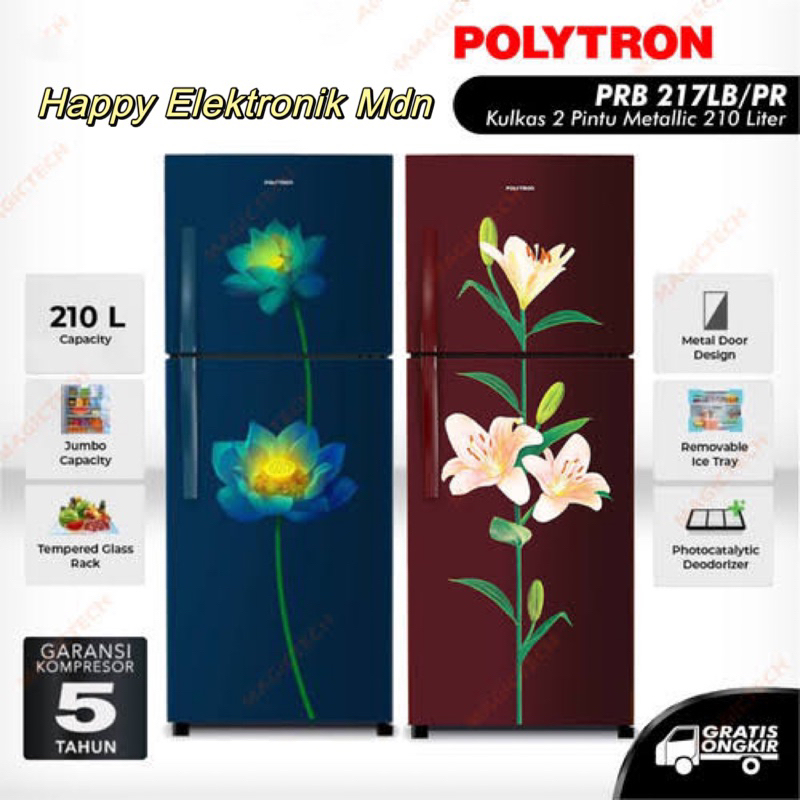 Jual POLYTRON KULKAS 2 PINTU POLYTRON PRB 217 POLYTRON / POLYTRON ...