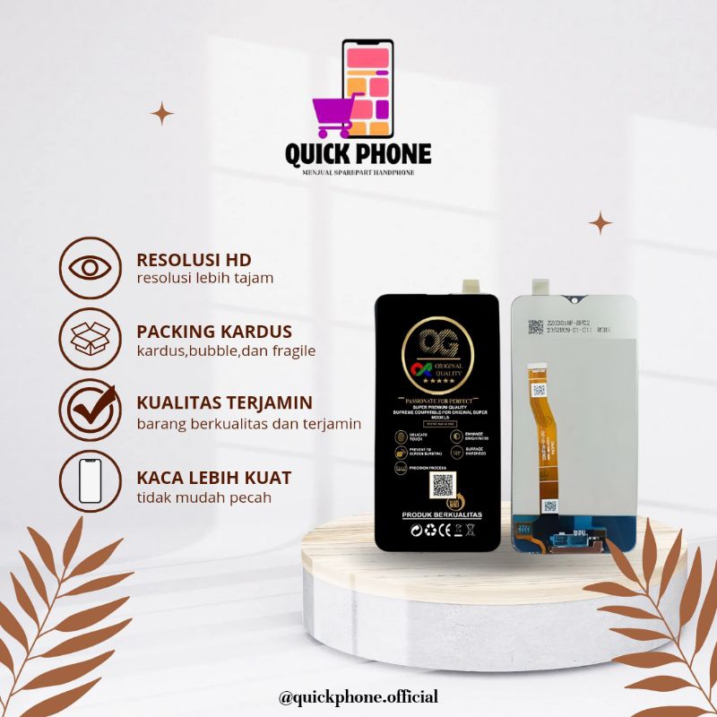Jual LCD OPPO REALME 3 PRO/RMX1851 BLACK OG SUPER ( Free Lem & Obeng ...