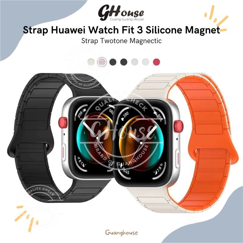 Jual Strap Huawei Watch Fit 3 / Huawei Watch Fit 4 / Fit 4 PRO Silicone ...
