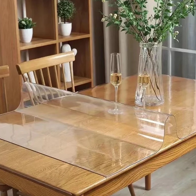 Jual Plastik Mika Meteran Ukuran 40x 137/ 50 x 137cm/Taplak Meja Plastik/Plastik Mika Bening ...