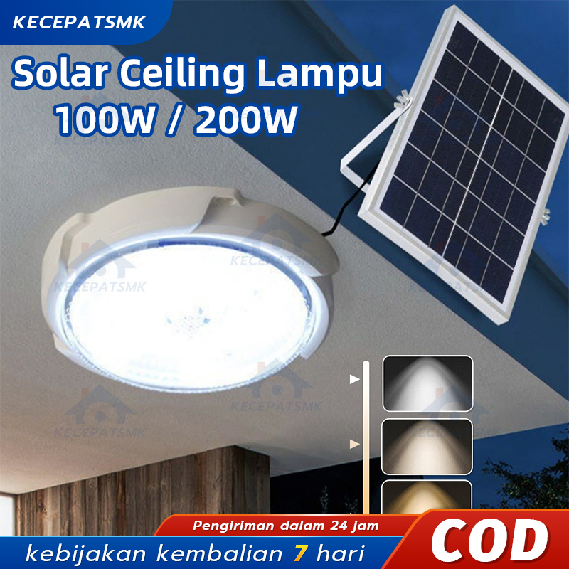 Jual Solar Ceiling Lampu 100W /200W Lampu Solar Cell Lampu Langit ...