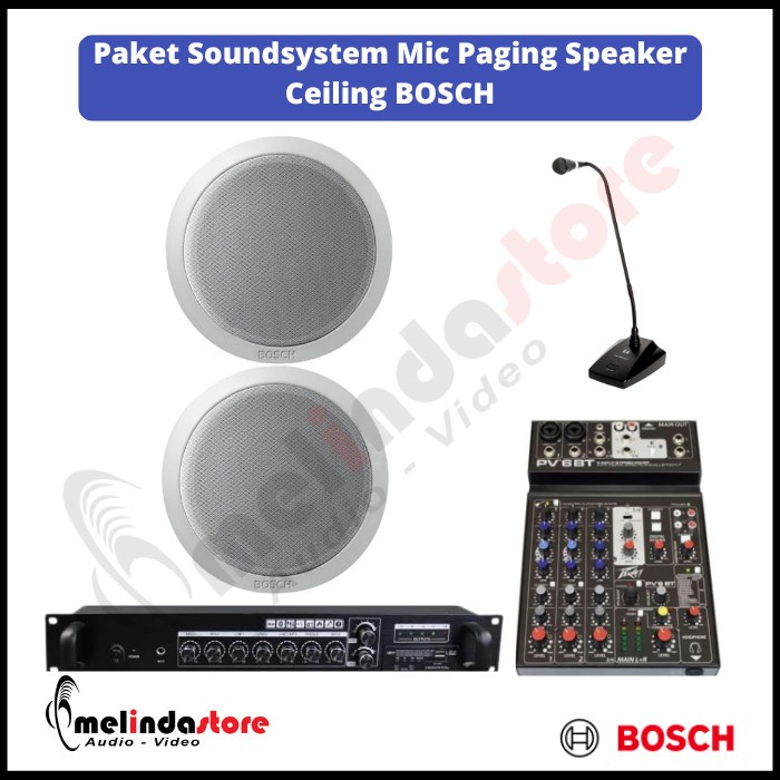 Jual Paket Soundsystem Mic Paging Speaker Ceiling BOSCH LHM0606 ...