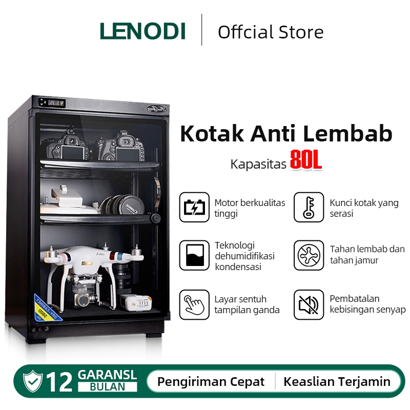 Jual LENODI Dry Cabinet , Lemari Pengering, Dry Box Kamera 30l, Lampu ...