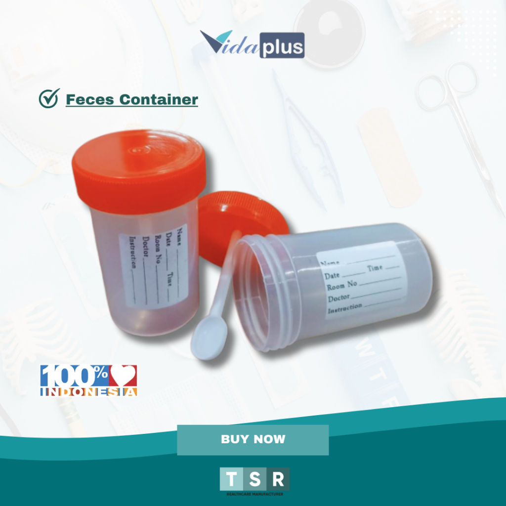 Jual Stool Container | Pot Feces 60ml VidaPlus | Shopee Indonesia