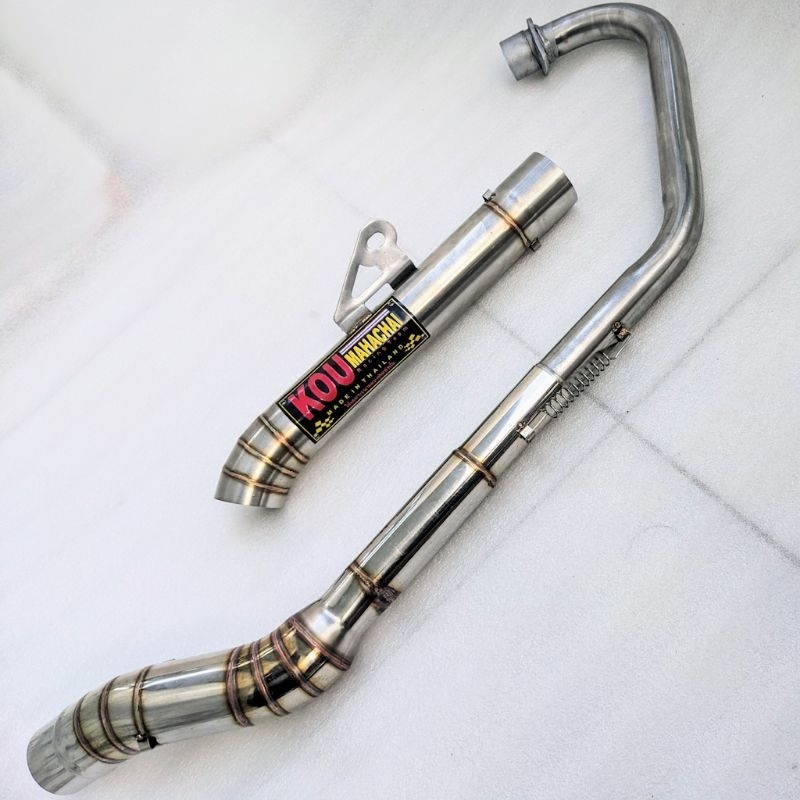 Jual SUPER OPEN KOU MAHACHAI Conical open Exhaust pipe TM-x 155 Bajaj ...
