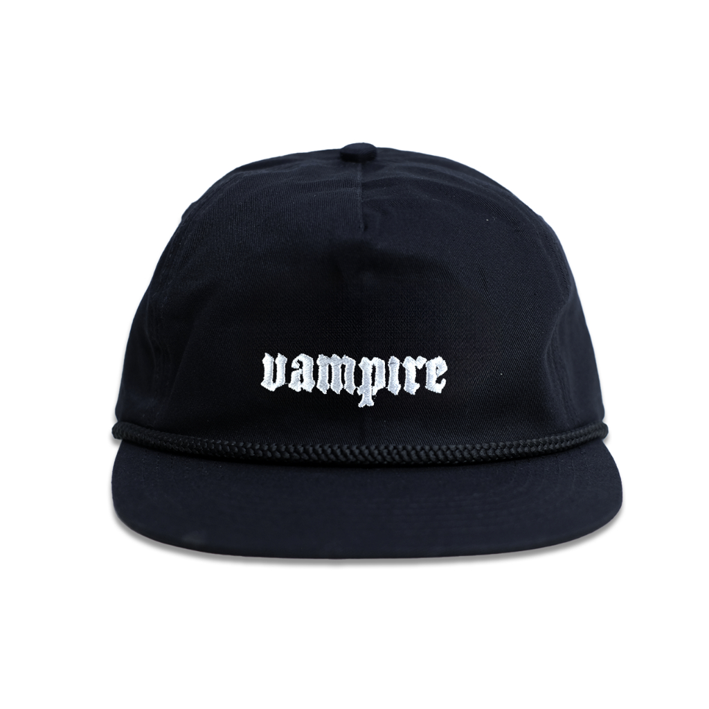 Jual Vampire Kingdom Rope Hat Topi Distro Metal Cowok Font Logo Hitam ...
