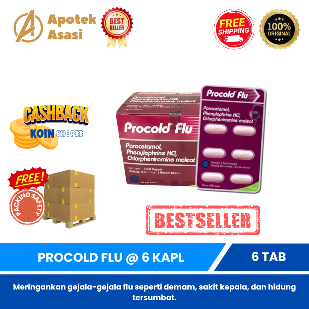Jual Procold Flu Tablet | Shopee Indonesia