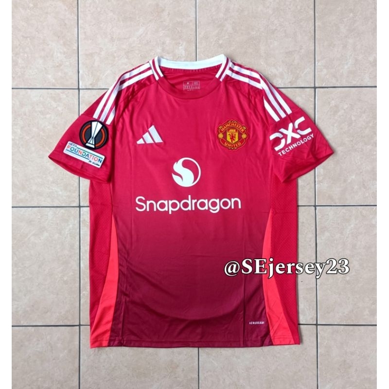 Jual Baju Jersey MU Home / Away / 3rd / 2024-2025 / Bisa Sablon Nama ...