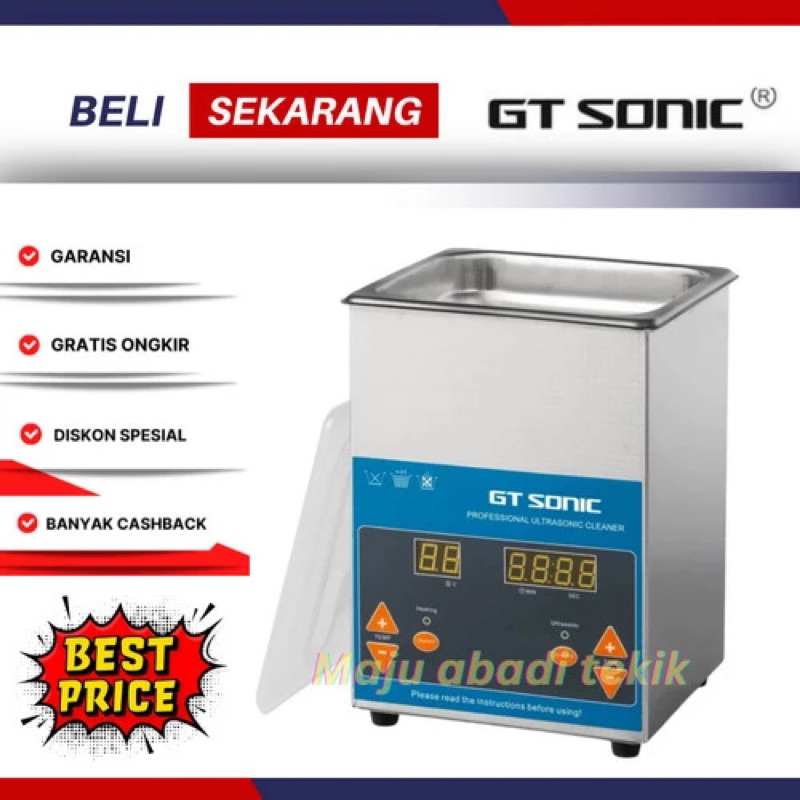Jual Ultrasonic Cleaner 2 Liter GT Sonic 2L Digital Pembersih ...