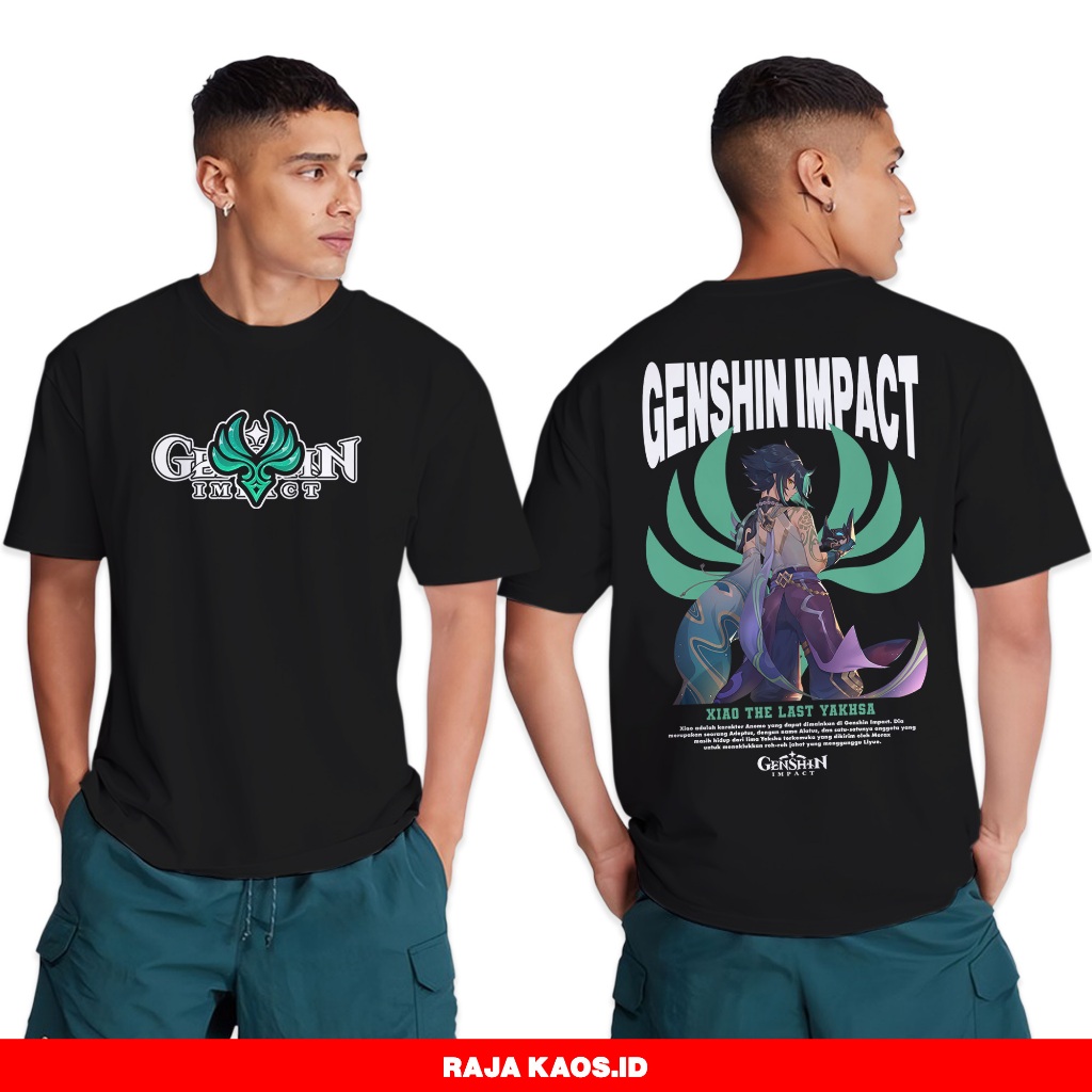 Jual Kaos Game Genshin Impact XIAO Character Kaos Game Keren - Nyaman ...