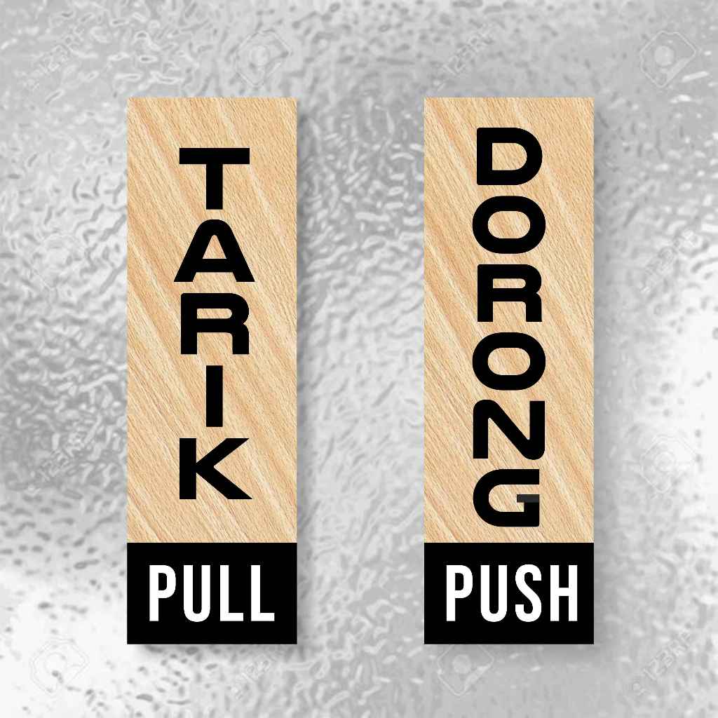 Jual Sign Board tarik - dorong Ukuran : 20 x 6 cm | Shopee Indonesia