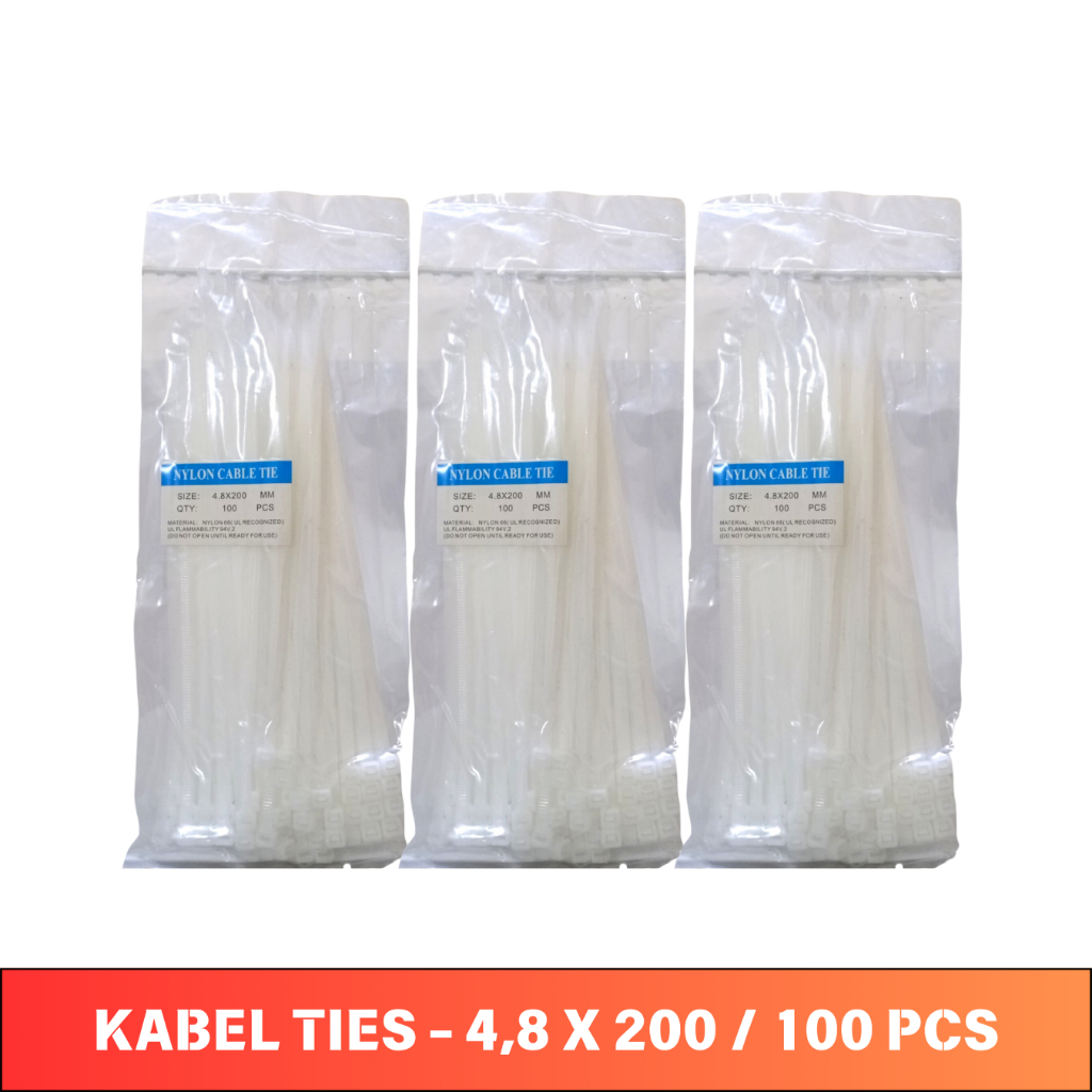 Jual Kabel ties 20 cm isi 100 pcs | Shopee Indonesia