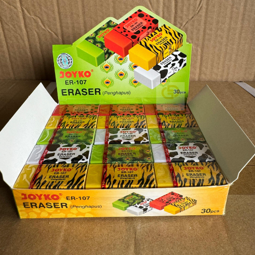 Jual Eraser Penghapus Joyko ER-107 (1 KOTAK ISI 30 PCS) | Shopee Indonesia