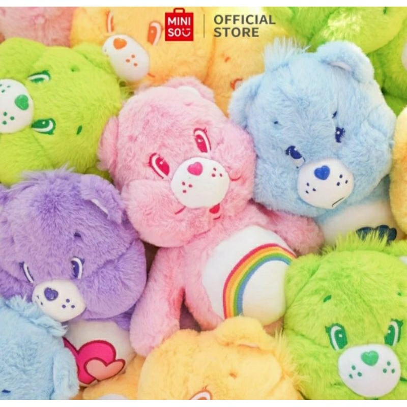 Jual miniso pink 🇲🇨 x we care bears mainan boneka/boneka panda | Shopee ...