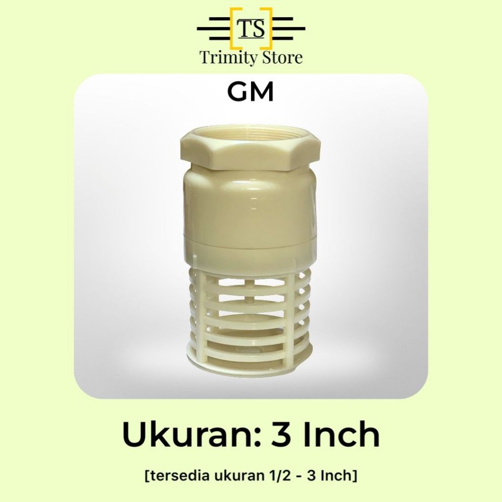 Jual GM Foot Valve / Foot Klep / Tusen Klep PVC Ukuran 3 Inch | Shopee ...