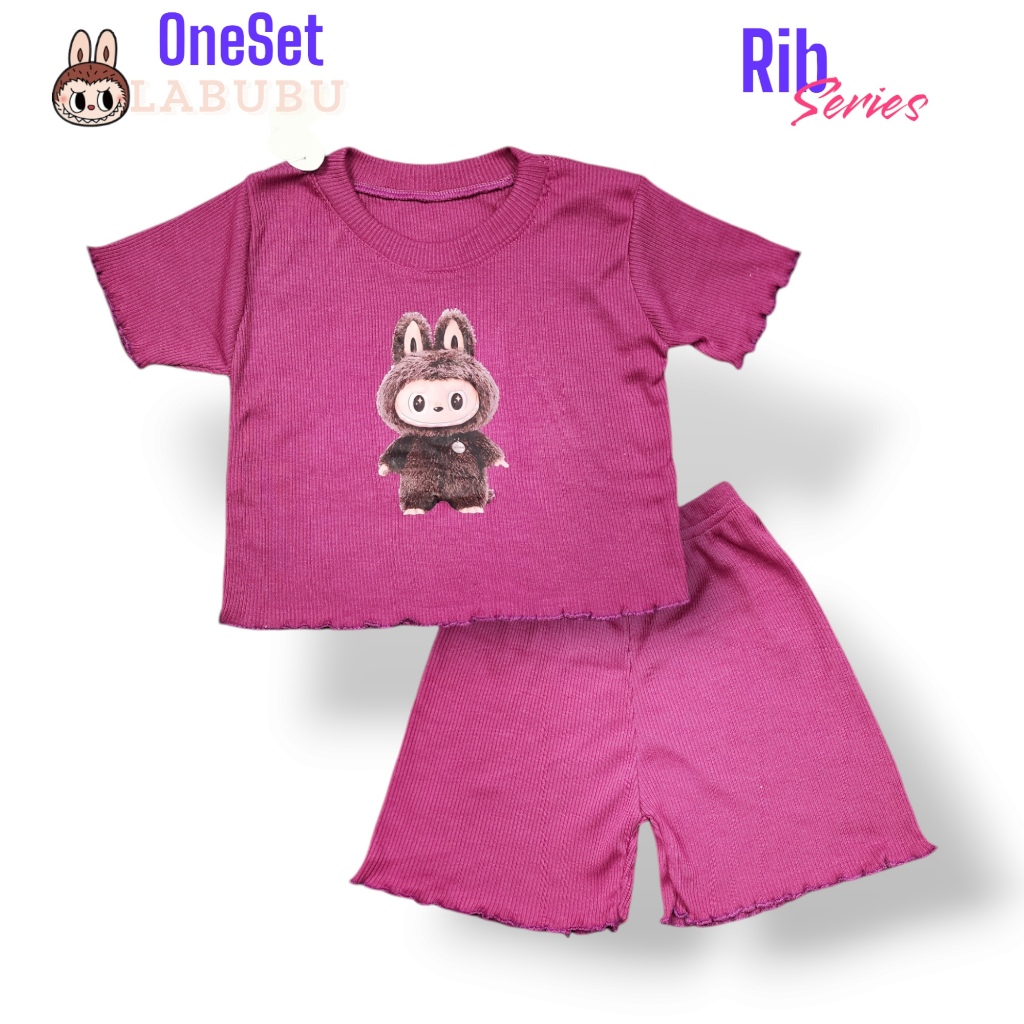 Jual stelan labubu anak usia 6bulan sampai 4 th//baju labubu viral | Shopee Indonesia