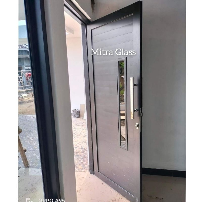 Jual pintu full aluminium+kaca intip L90 x T220 | Shopee Indonesia