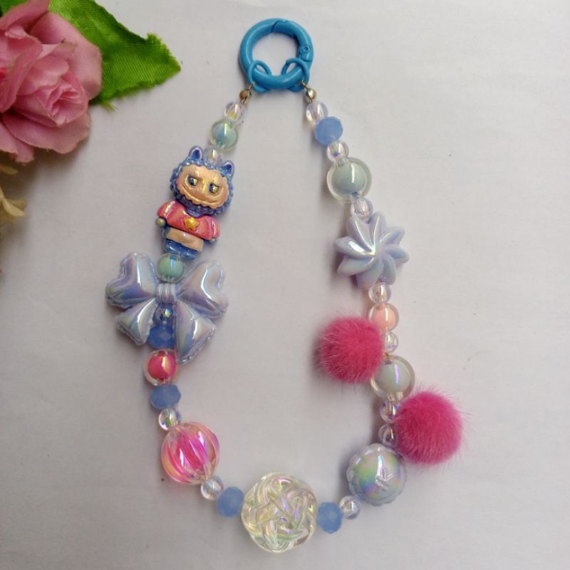 Jual LABUBU PHONE STRAP VIRAL LUXURY / strap HP luxury series/ strap HP ...