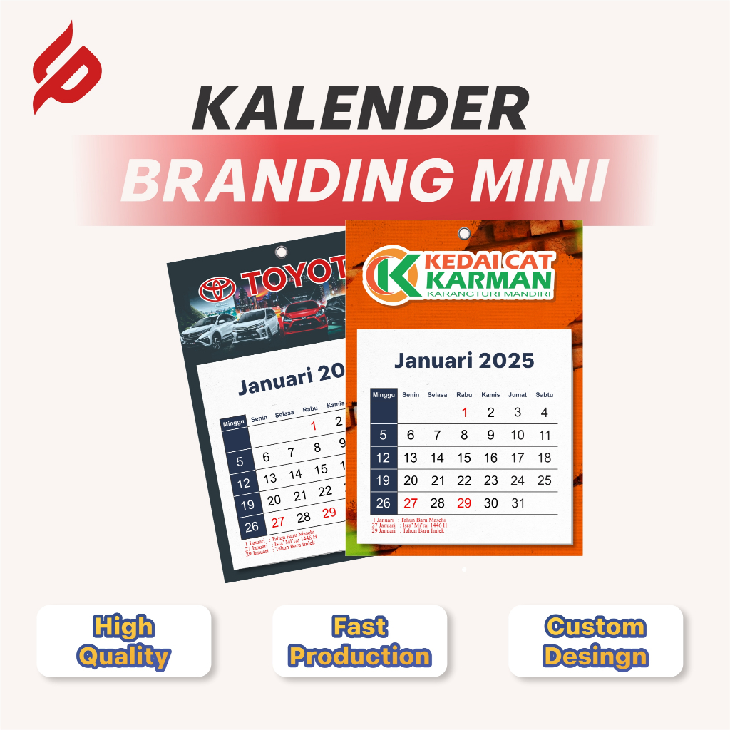 Jual KALENDER 2025 | KALENDER MINI | KALENDER DINDING MINI | KALENDER ...
