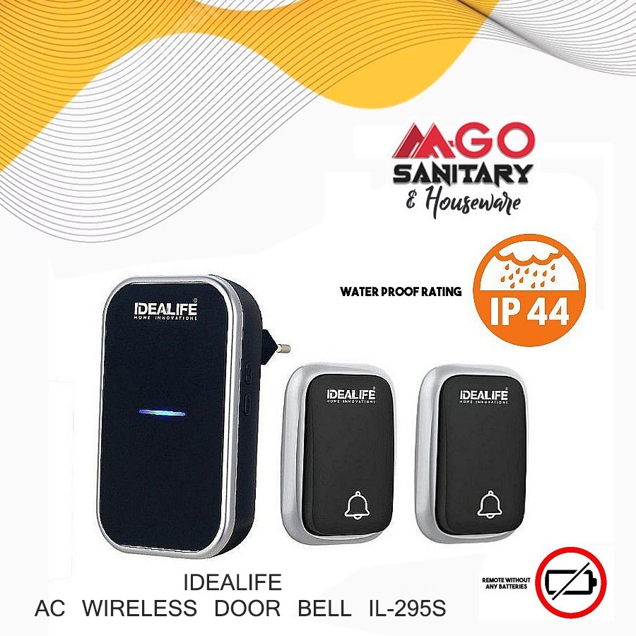 Jual Idealife AC Wireless Doorbell / Bell Rumah Listrik / Bell Pintu ...