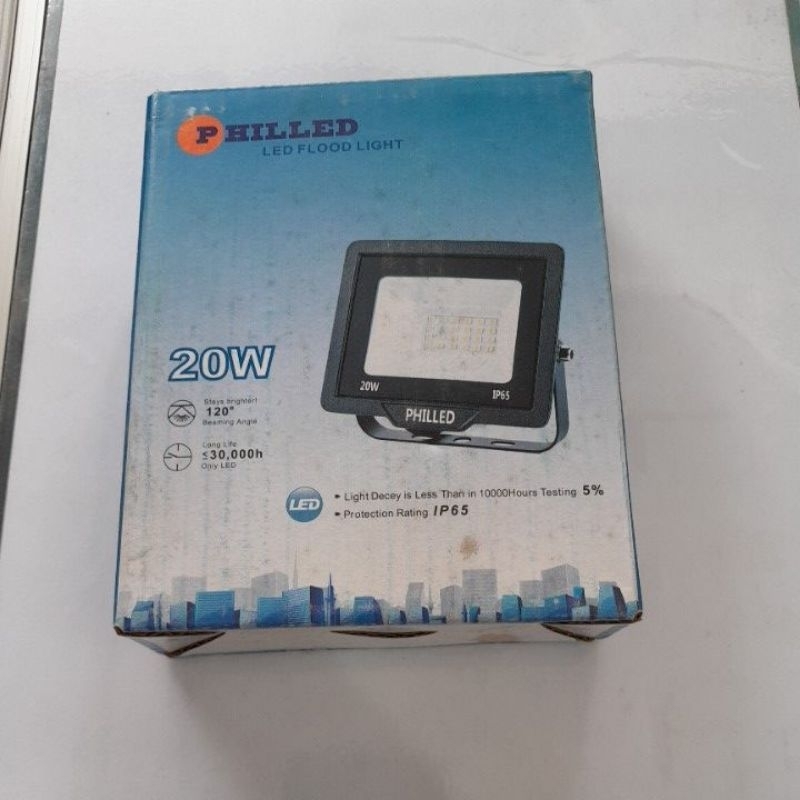 Jual Lampu LED Flood Light / Tembak/ Sorot 20w Outdoor Putih PHILLED ...