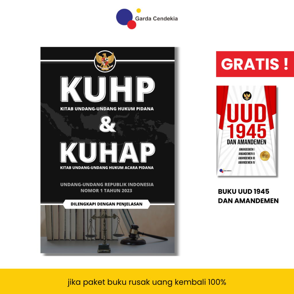 Jual Garda Cendekia - Buku KUHP & KUHAP Dilengkapi Dengan Penjelasan | Shopee Indonesia