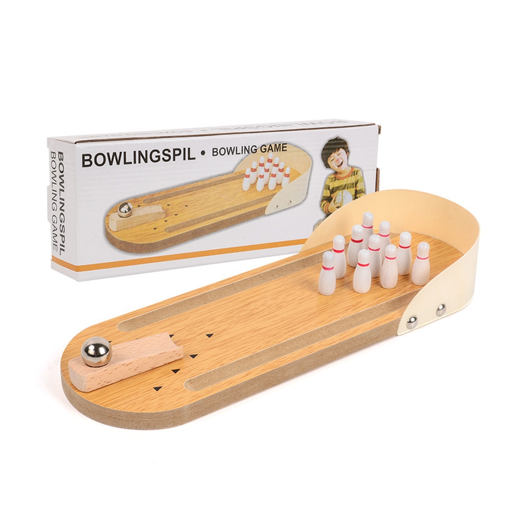 Jual Mainan Bowling Mini Kayu Bowling Board /mainan edukasi anak ...