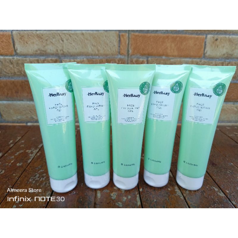 Jual Herbaay Brightening Exfoliating Gel 80gr / Gentle Cleansing ...