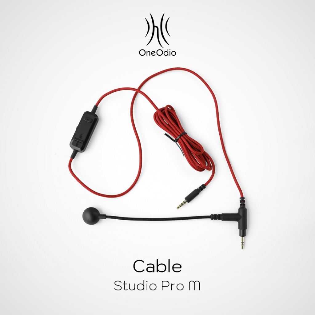 Jual OneOdio 3.5mm Cable with Volume Control & Mute Button & Boom Mic ...