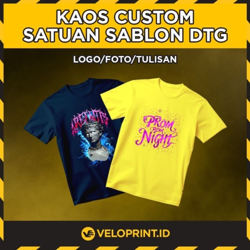 Jual SABLON KAOS SATUAN CETAK DTG FULL WARNA LOGO FOTO DESIGN SABLON ...