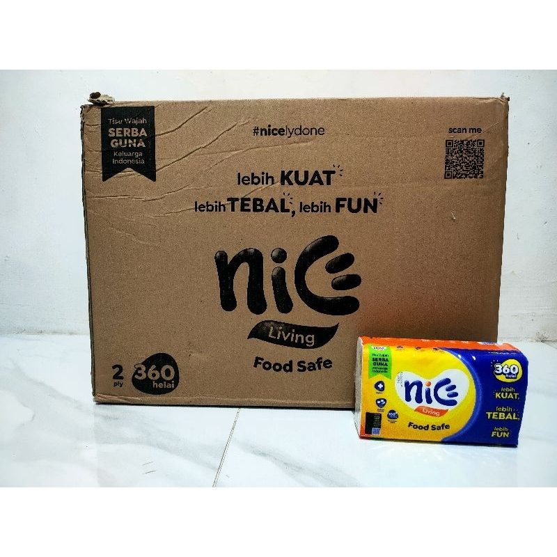 Jual TISU NICE 360 Sheet 1 Dus 60 pack / Tisu Nice living food safe 2 ...
