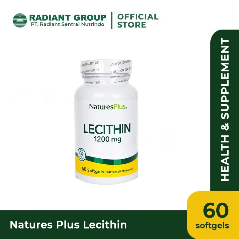 Jual Natures Plus Lecithin 1200mg - 60 Softgels | Shopee Indonesia