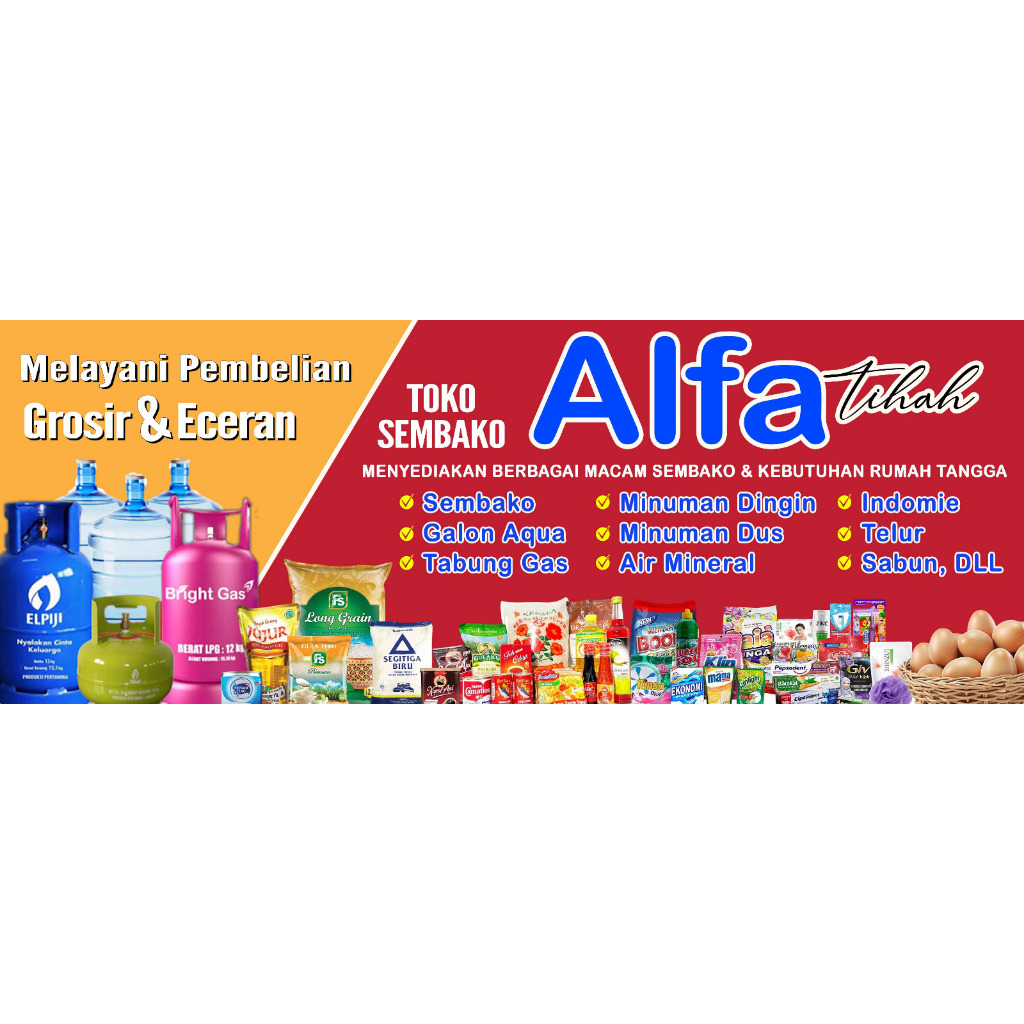 Jual Spanduk Banner Warung Sembako Usaha Warung Madura Jual Sembako Toko Kelontong | Shopee ...