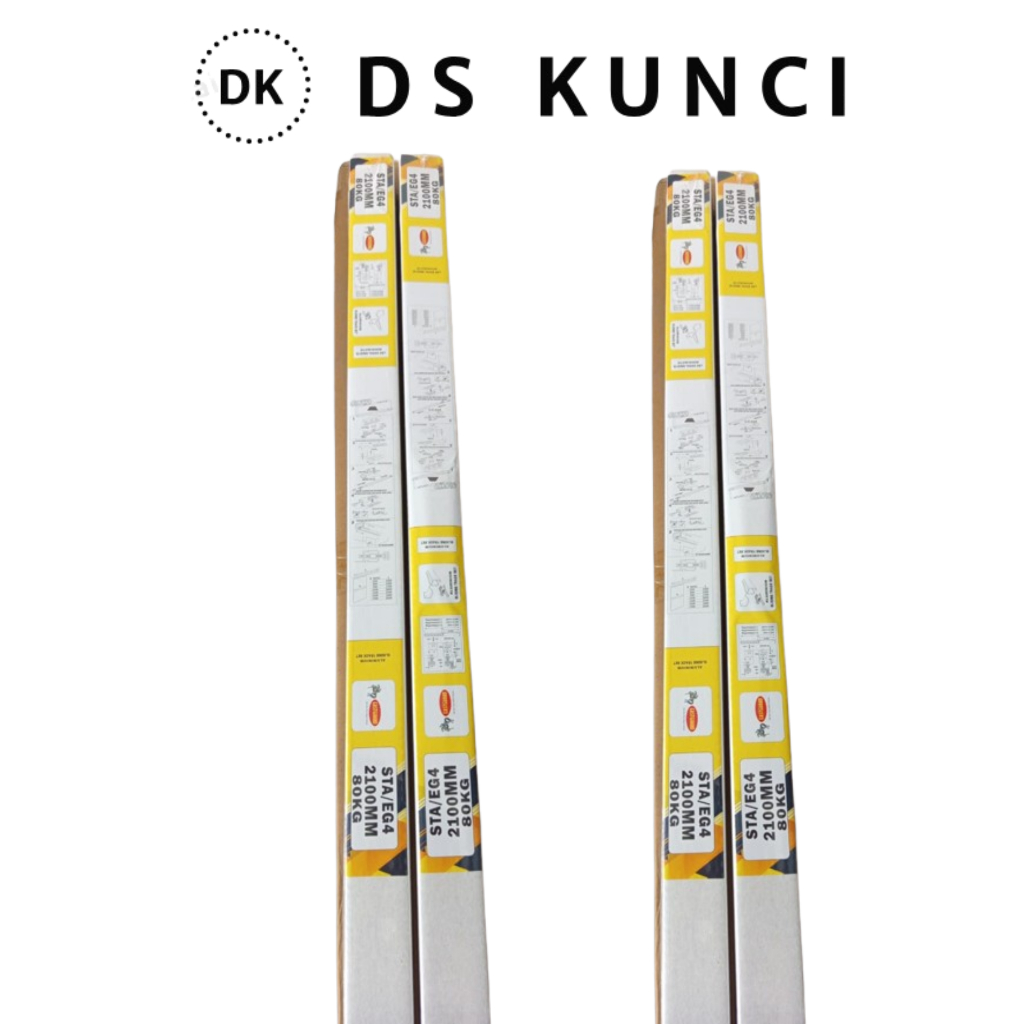 Jual Rel Sliding/Rel Pintu Geser East Guard Almunium 210CM/2.1M ...