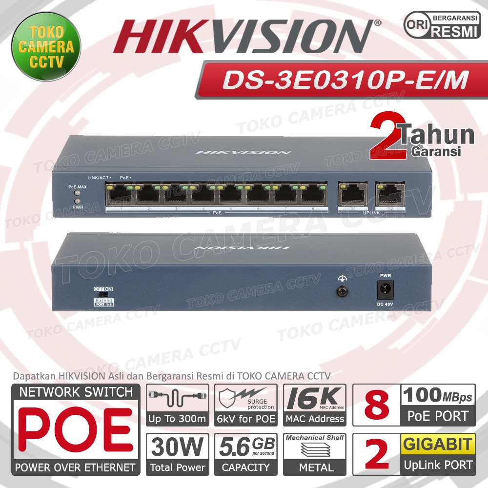 Jual SWITCH POE HIKVISION 8 PORT 2 UPLINK | Shopee Indonesia