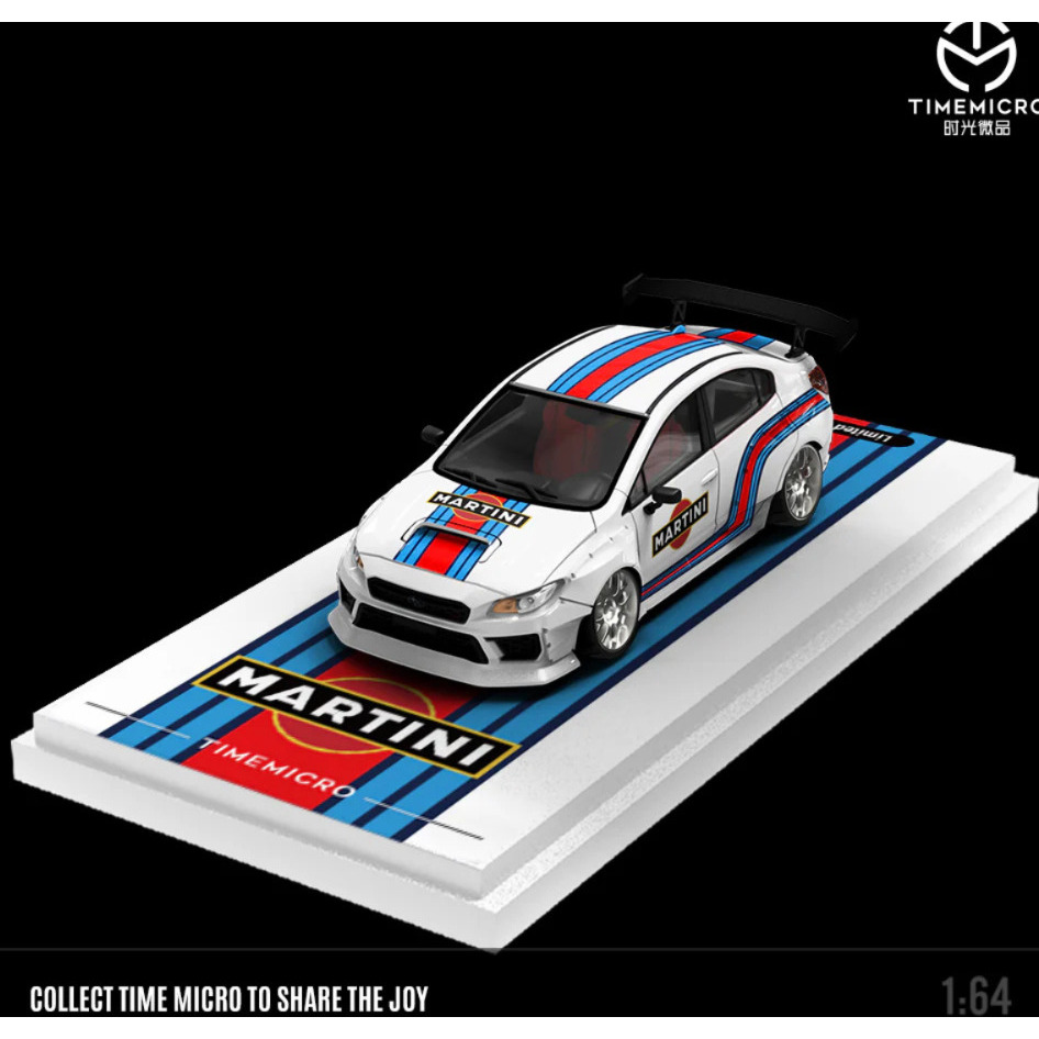 Jual TM645427 - Time Micro 1:64 Subaru WRX-STI Martini Livery | Shopee ...