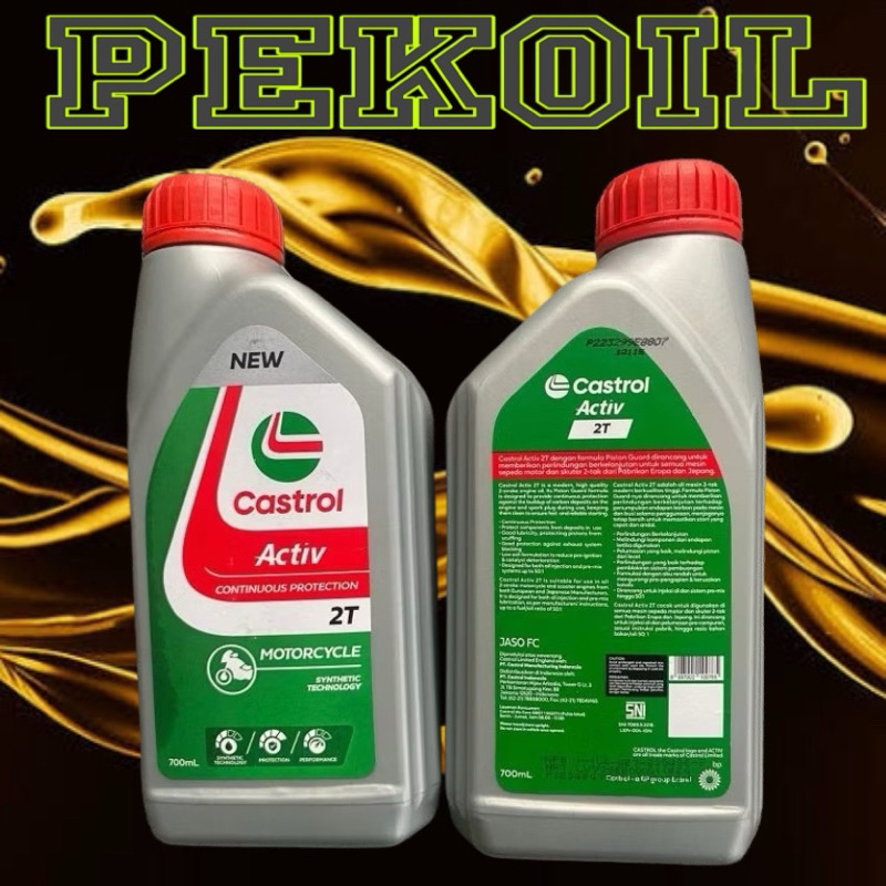 Jual OIL OLI SAMPING MOTOR 2 TAK CASTROL ACTIV 700ML LOW SMOKE | Shopee ...