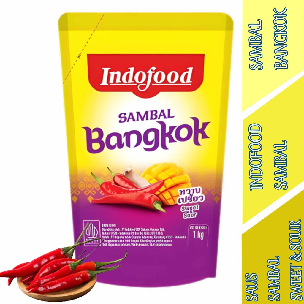 Jual Saus Sambal Sweet & Sour - Indofood Sambal - Sambal Bangkok - 1kg ...