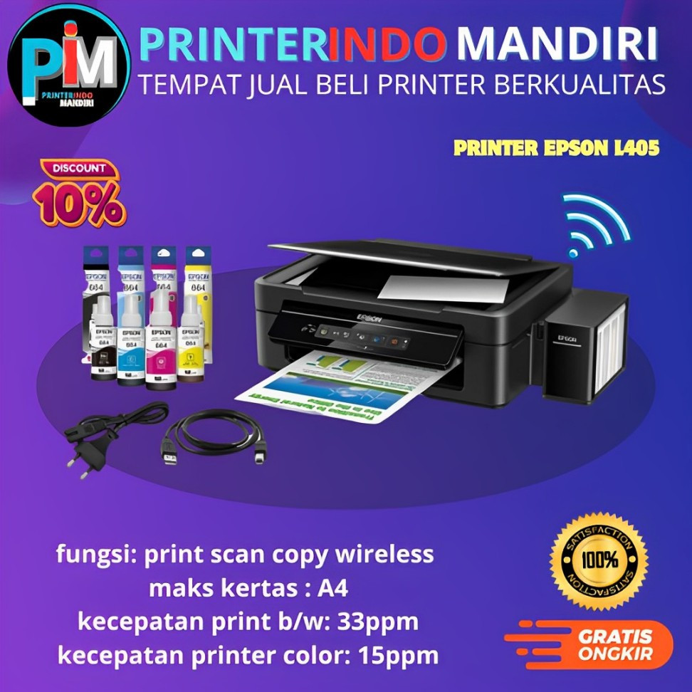 Jual Printer Warna EPSON L405 - Print Scan Copy Dari HP printer l405 Multifungsi printer epson ...