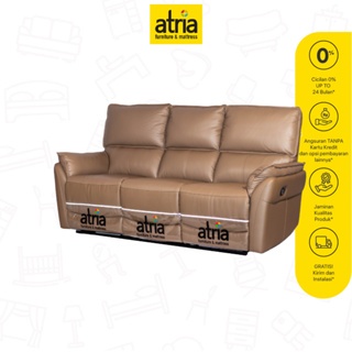 Jual Atria Sofa Recliner 3 Seater Billy Half Leather 188*91*100Cm T8128 ...