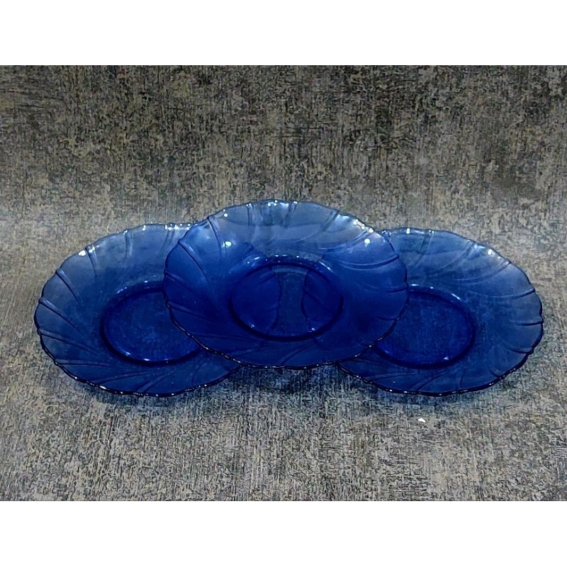 Jual Piring Beling/Lepek Beling/Tatakan Gelas 6 Dim Biru BBC | Shopee ...