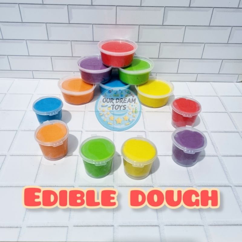 Jual Homemade playdough / edible dough /Our Dream Toys /mainan terapi ...