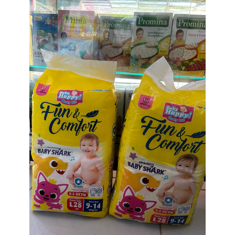 Jual Baby Happy PinkFong M32 L28 (Popok Bayi Tipe Celana) | Shopee ...