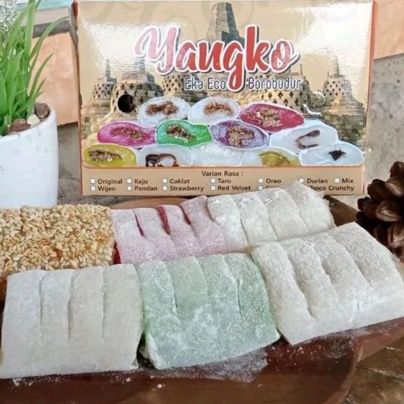 Jual yangko mochi eka eco borobudur-isi 24 khas borobudur | Shopee ...