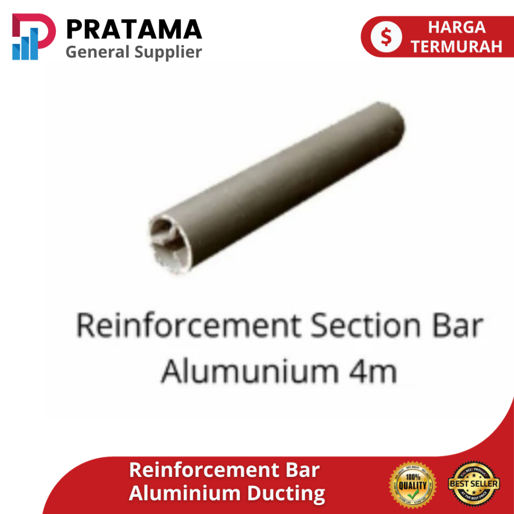 Jual Reinforcement Bar Aluminium Ducting 4M | Sambungan Ducting PU ...