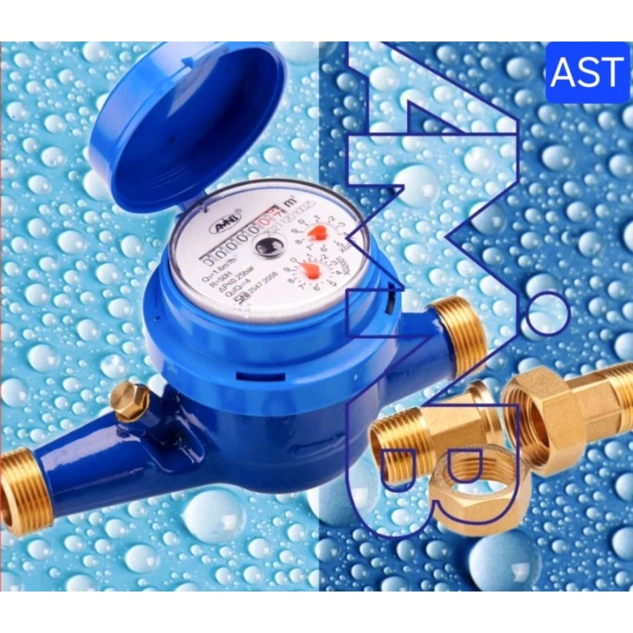 Jual METERAN AIR / METERAN PAM /WATER METER LEDENG PDAM 1/2" BODY ...