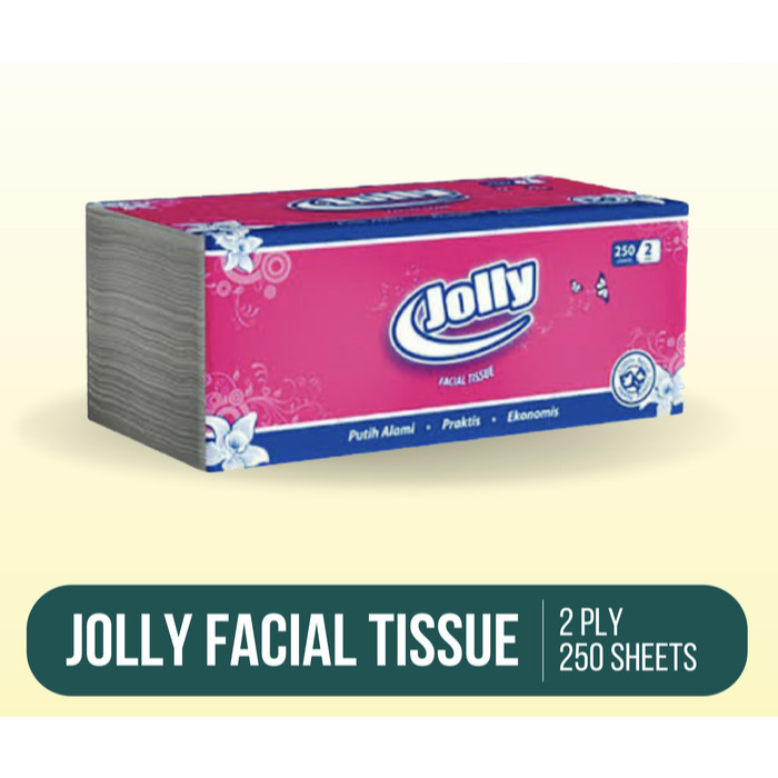 Jual Jolly Tissue Wajah 250 Sheets 2ply / Tisu 250'S Jolly / Tisue ...