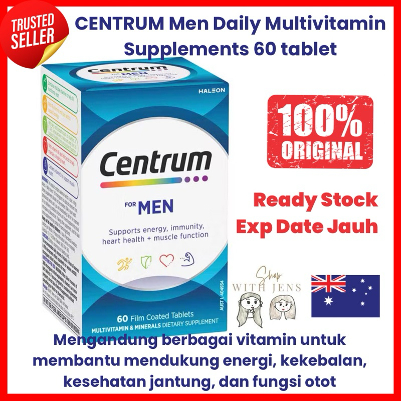 Jual Centrum for men supplement multivitamin vitamin untuk pria 60 ...
