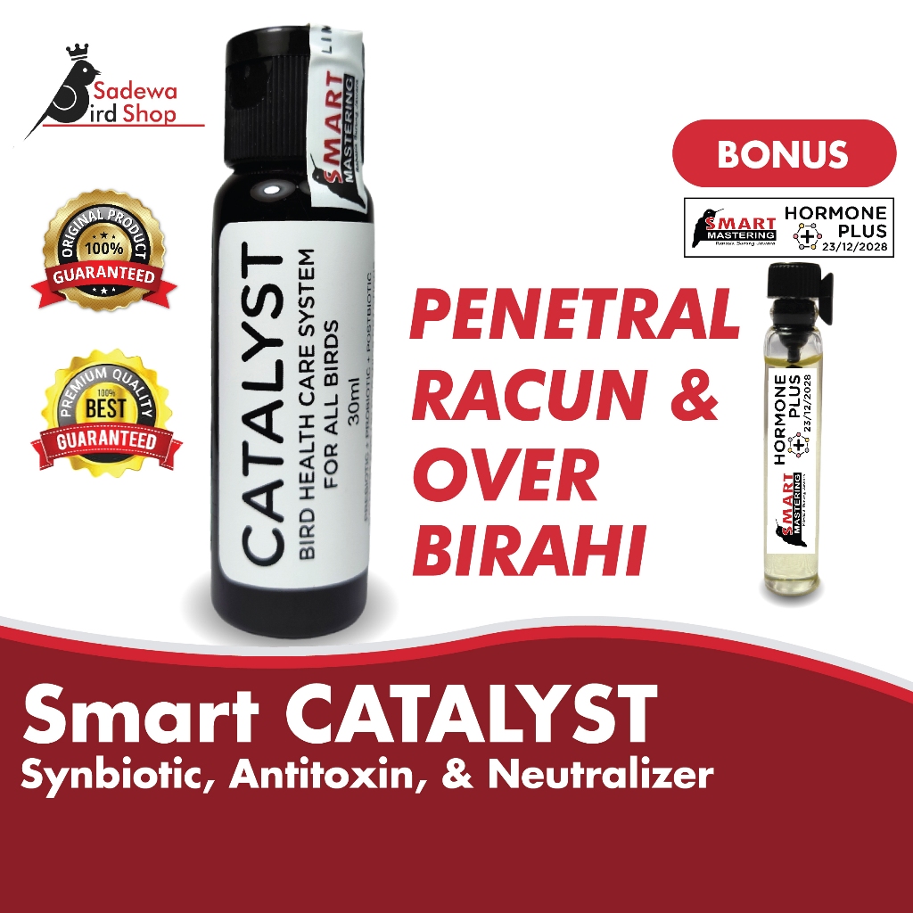 Jual SMART CATALYST 30 ML, SUPLEMEN SINBIOTIK UNTUK MENGHILANGKAN RACUN DI TUBUH BURUNG | SMART ...