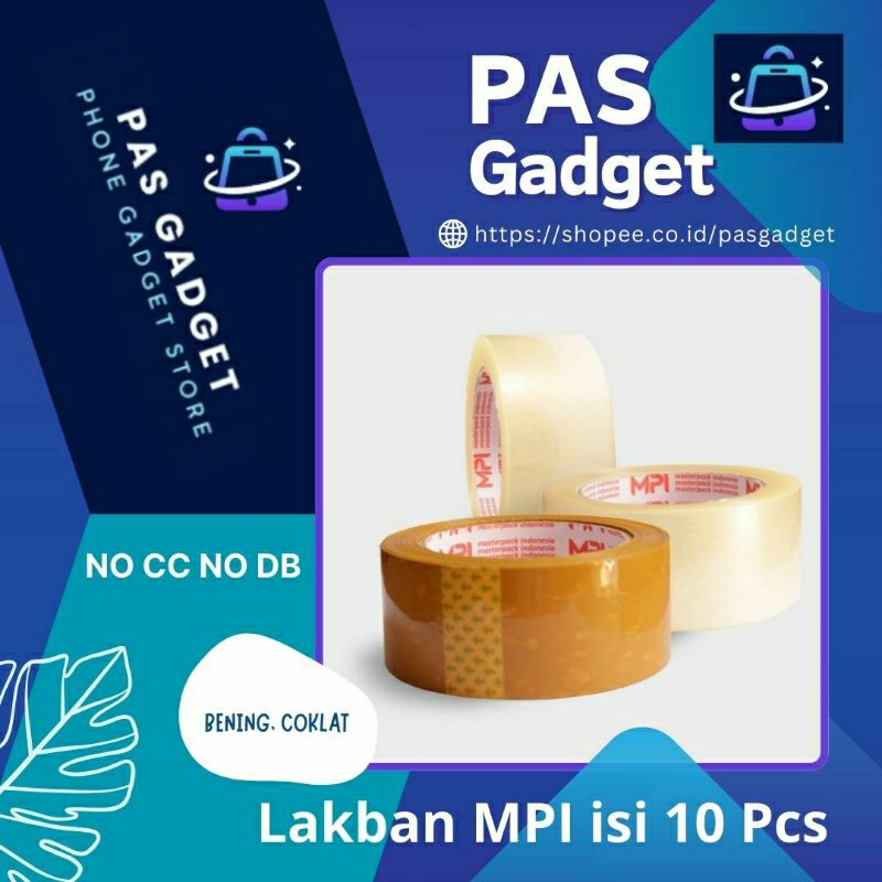 Jual Lakban MPI 45mm x 100 yard isi 10 | Shopee Indonesia